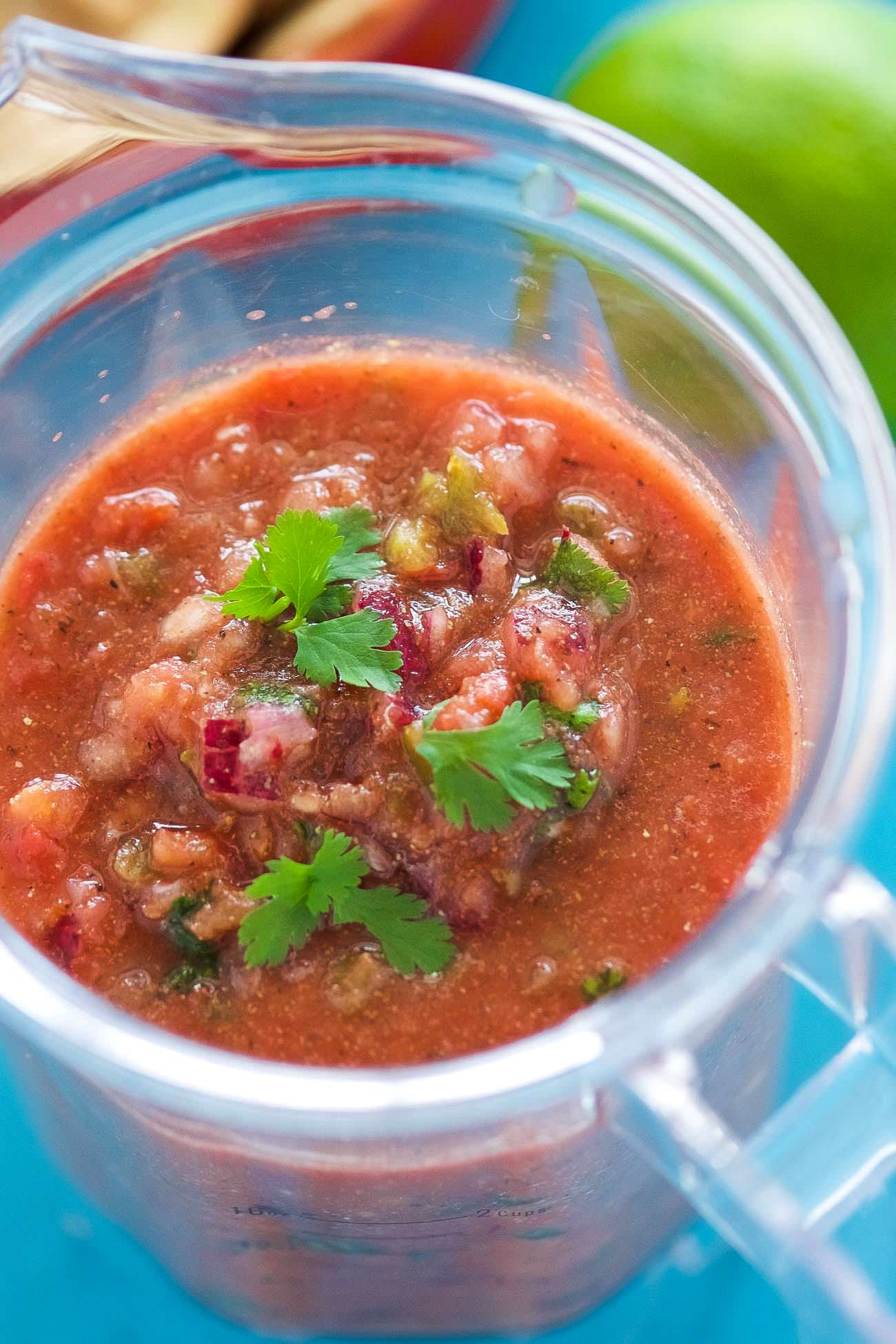 Cantina Style Salsa With Homemade Corn Tortilla Chips Cantina Style Salsa With Homemade Corn Tortilla Chips