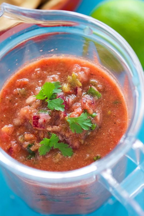 Restaurant Style Salsa Recipe with Homemade Corn Tortilla Chips