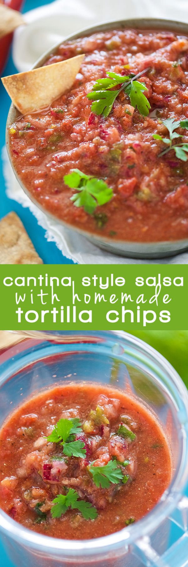 Restaurant Style Salsa Recipe with Homemade Corn Tortilla Chips