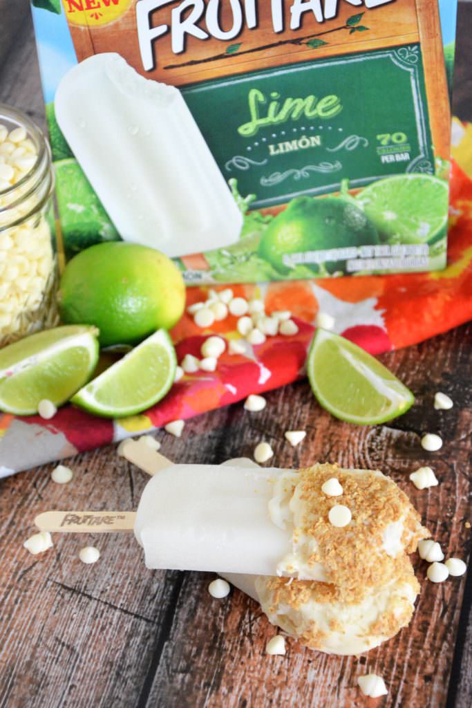 Frozen Lime Bars with Graham Cracker & Vanilla Yogurt Magic Shell
