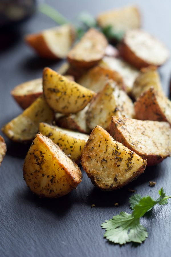 Roasted Herb Potatoes with Garlic Cumin Aioli