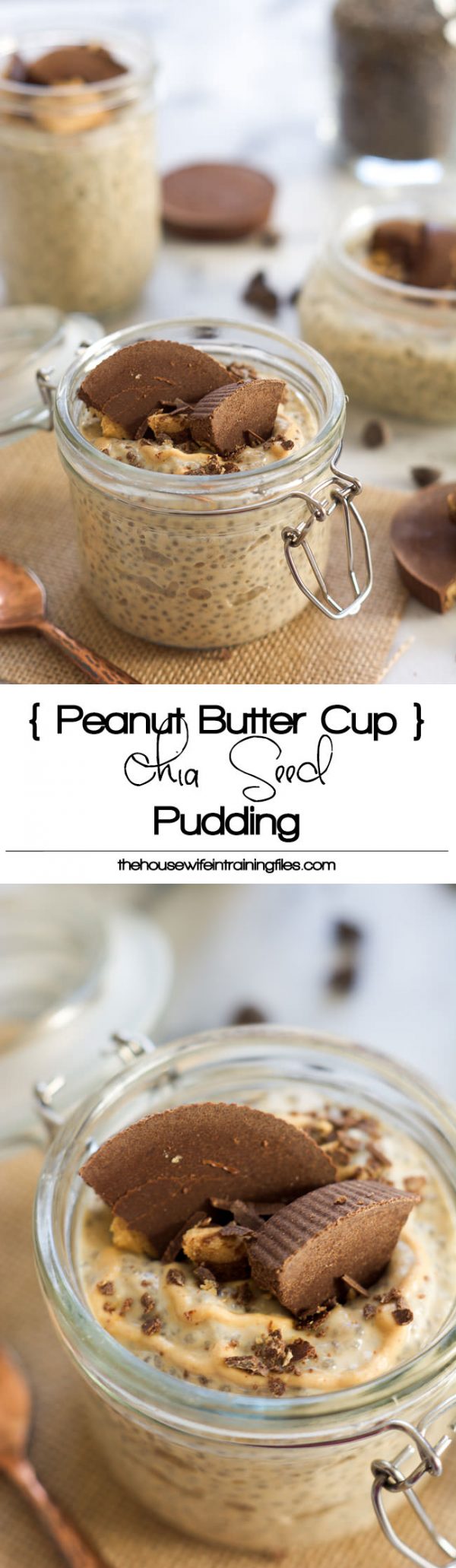 Peanut Butter Cup Chia Seed Pudding 