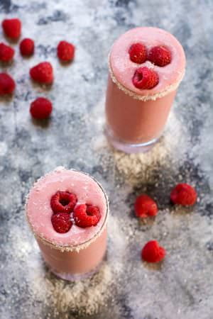 4 Ingredient Raspberry Colada Smoothie