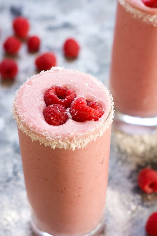 4 Ingredient Raspberry Colada Smoothie