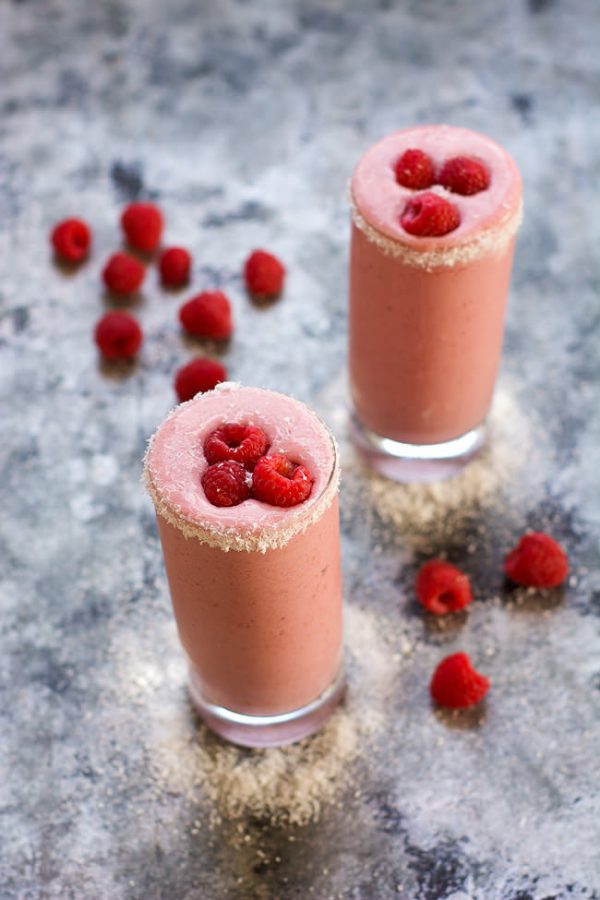 4 Ingredient Raspberry Colada Smoothie