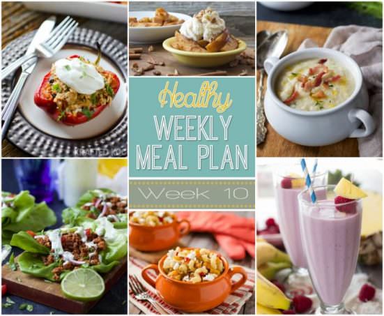 Healthy Meal Plan Week 10