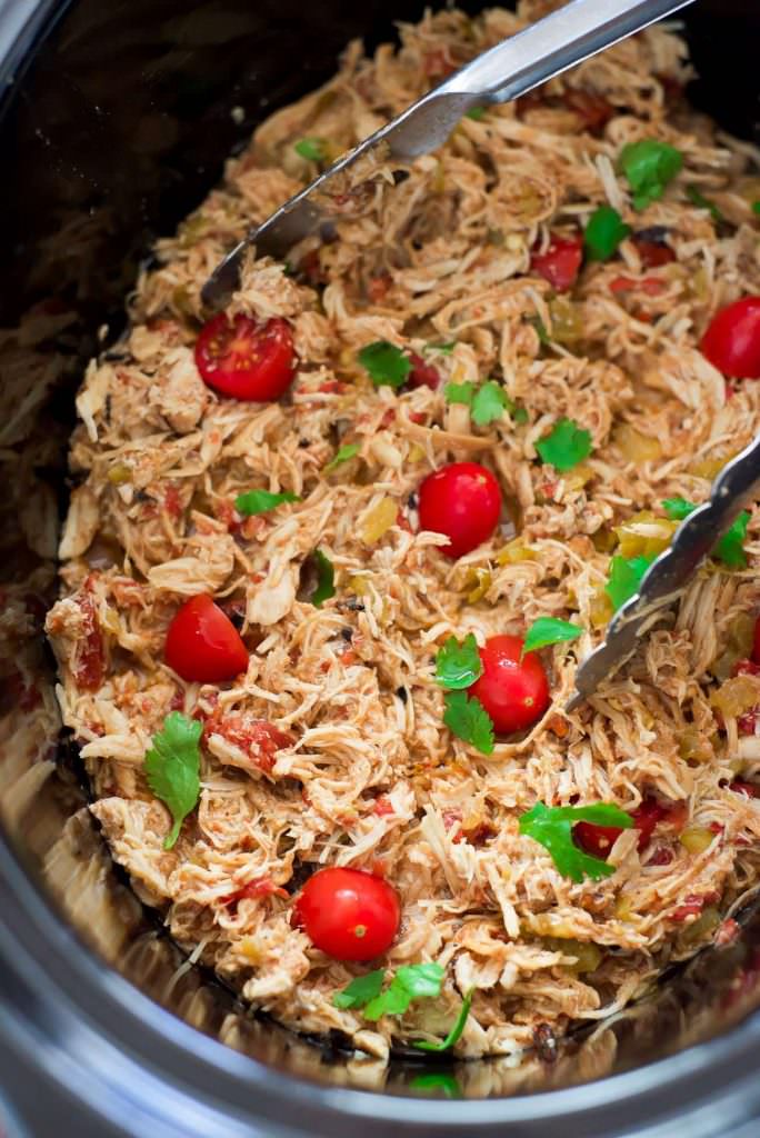 Slow Cooker Mexican Shredded Chicken | With Salt and Wit