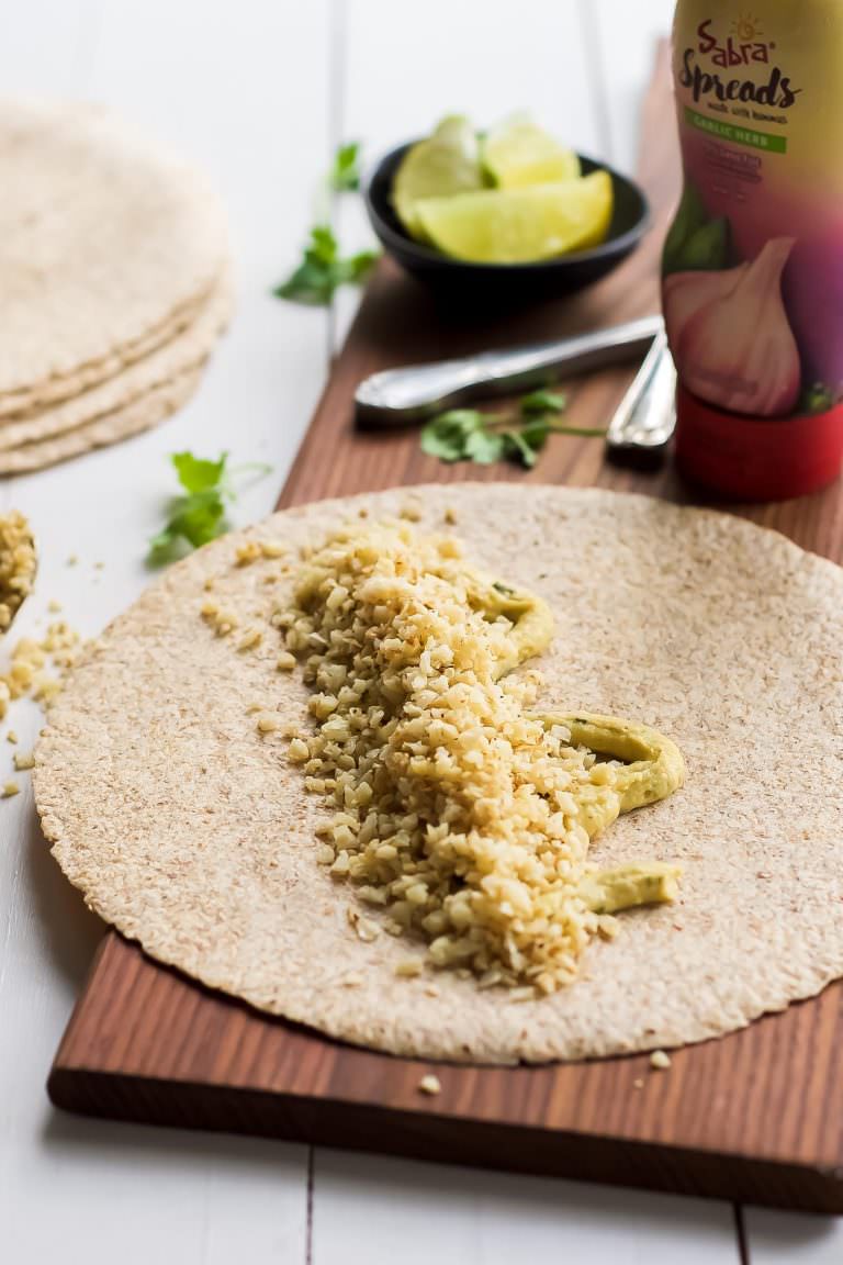 Thai Style Peanut Chicken Cauliflower Rice Wraps - With Salt and Wit